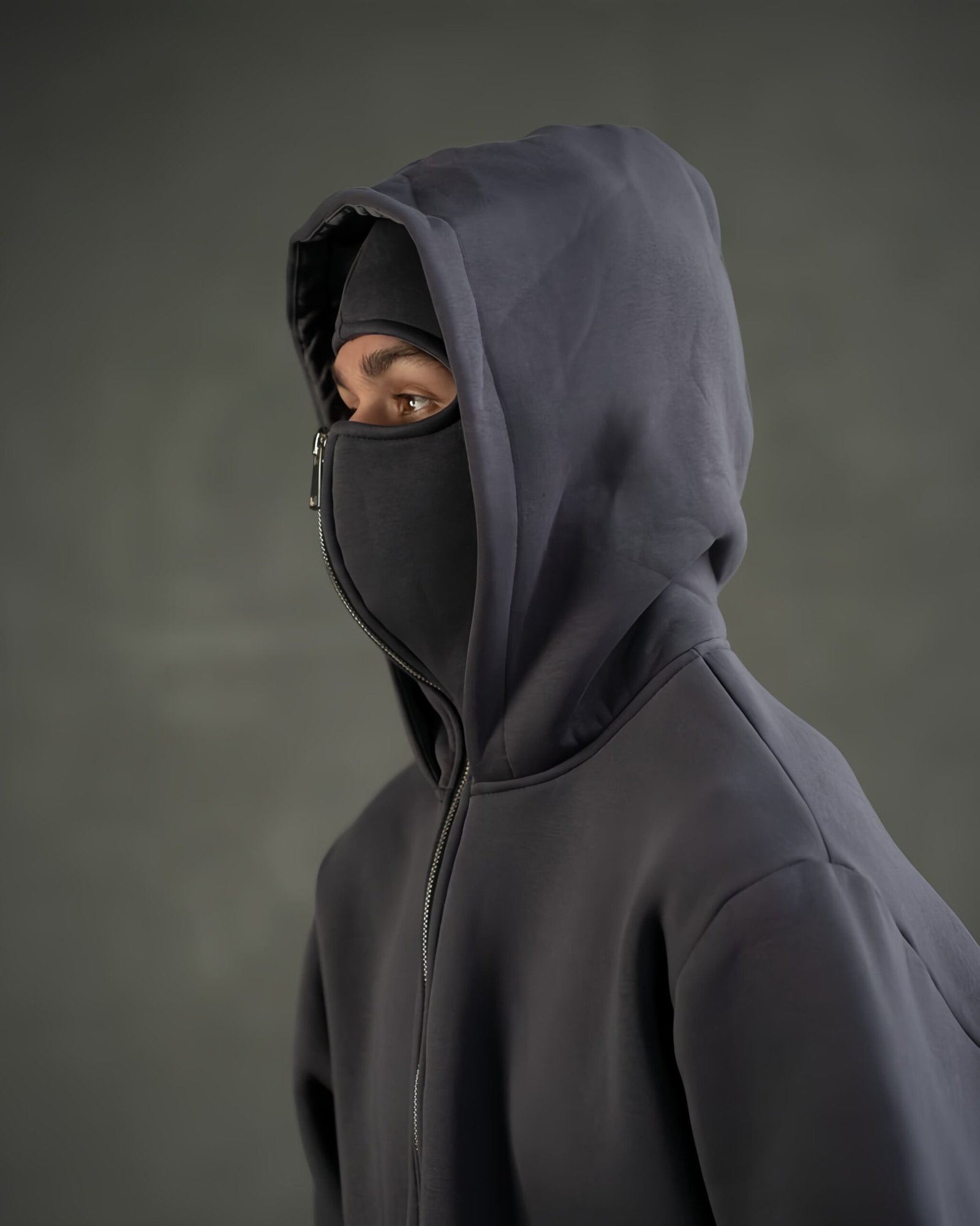 Balaclava Hoodie Full Zipper - The Drip Soul
